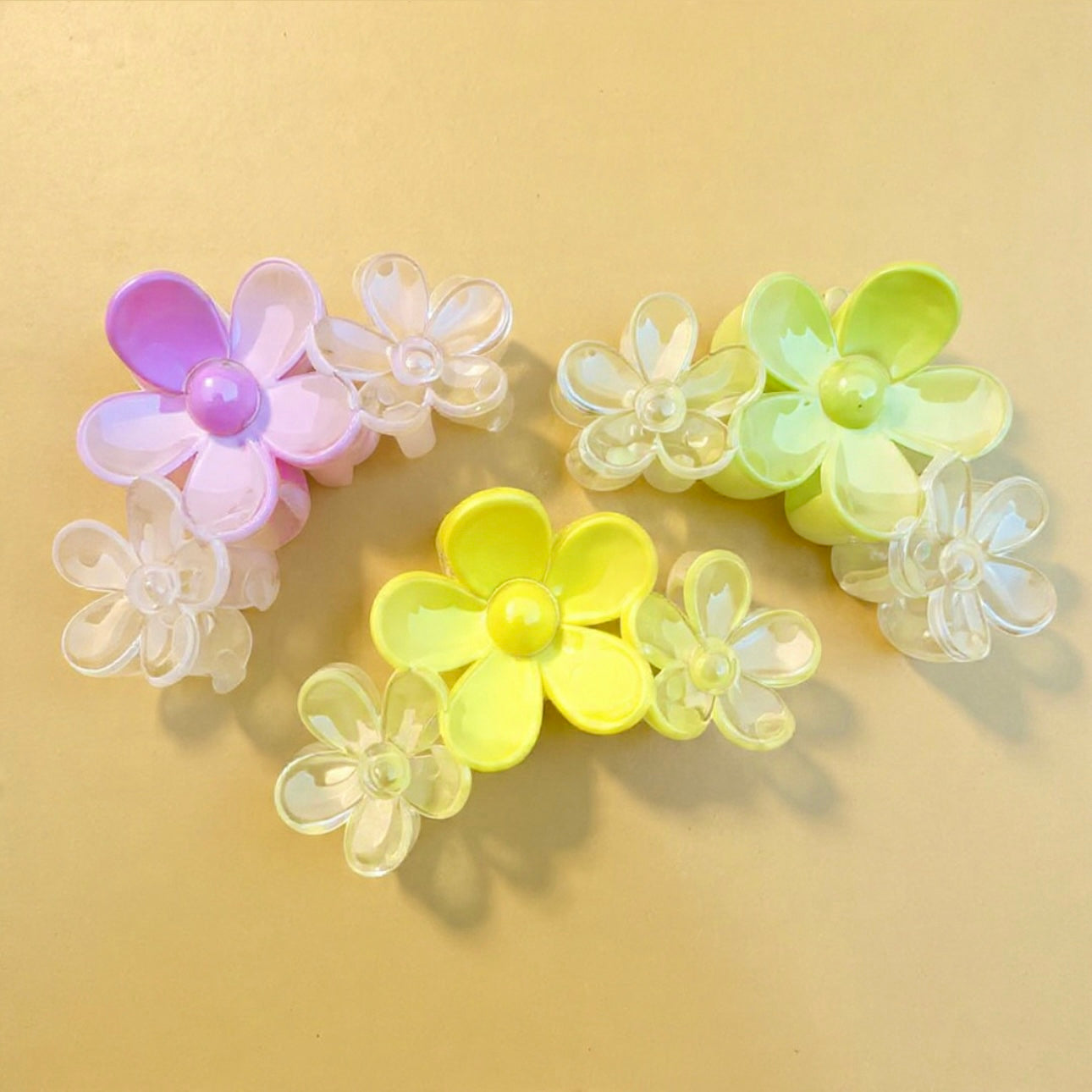 Crystal 3-Bloom Clip – Easy Breezy