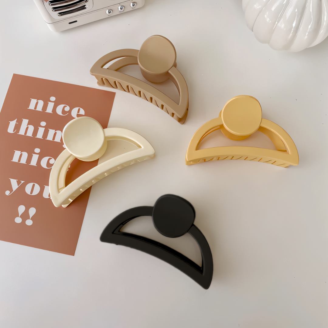 4pcs Minimal Neutral Clips Set – Easy Breezy